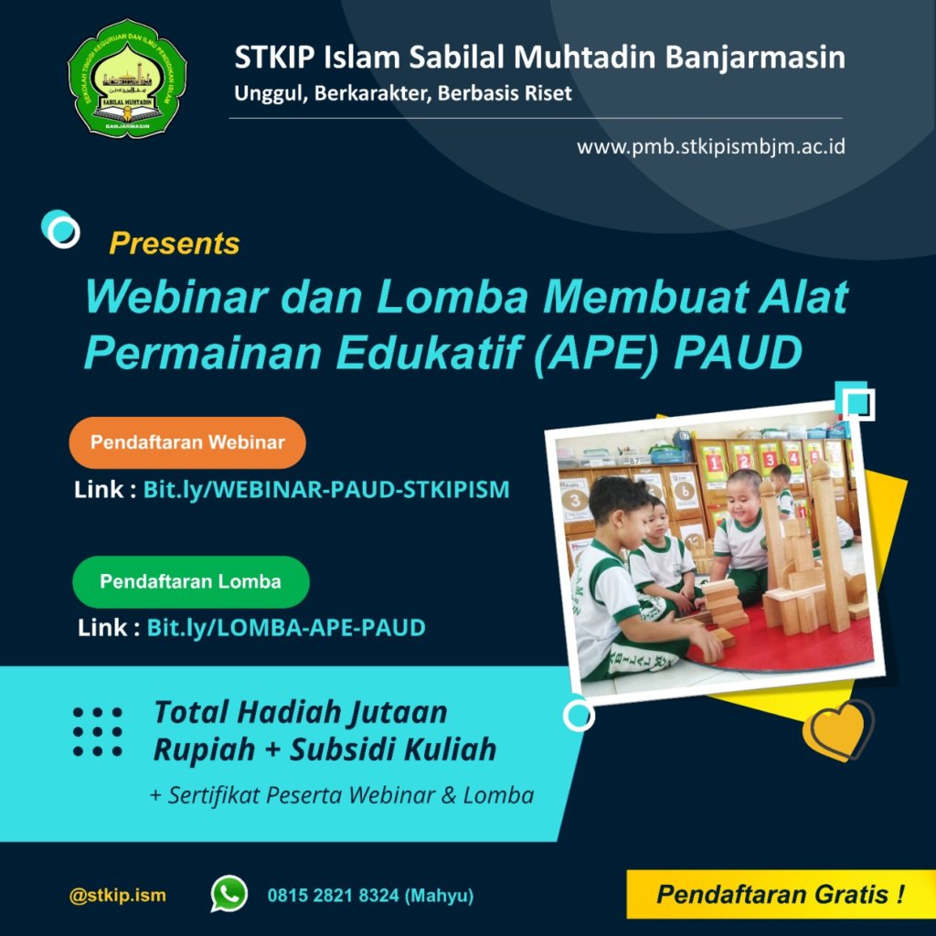 Webinar dan Lomba Membuat Alat Permainan Edukatif (APE) PAUD - STKIP ...